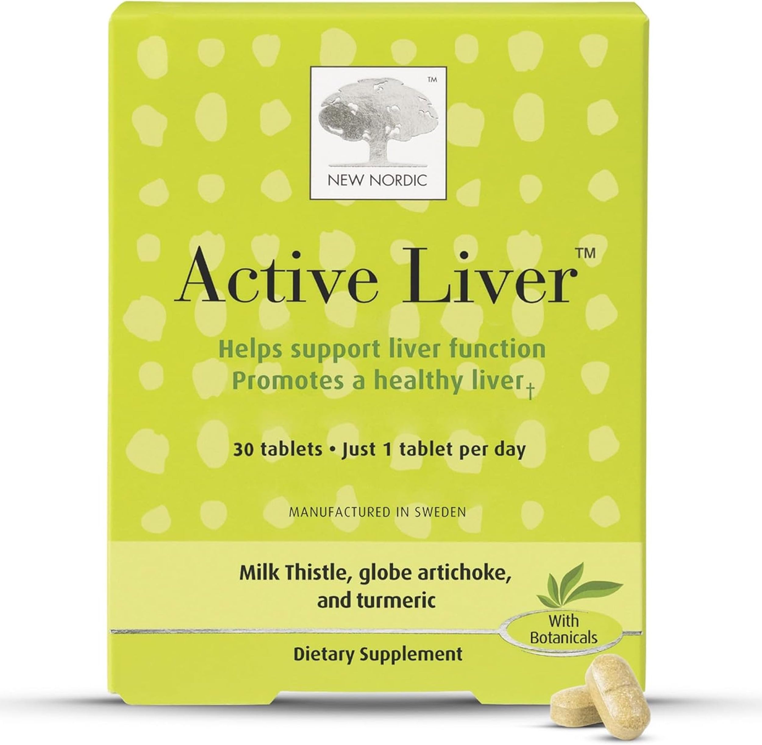 Amazon.com: NEW NORDIC Active Liver 30-Day Supply, Daily Liver ...