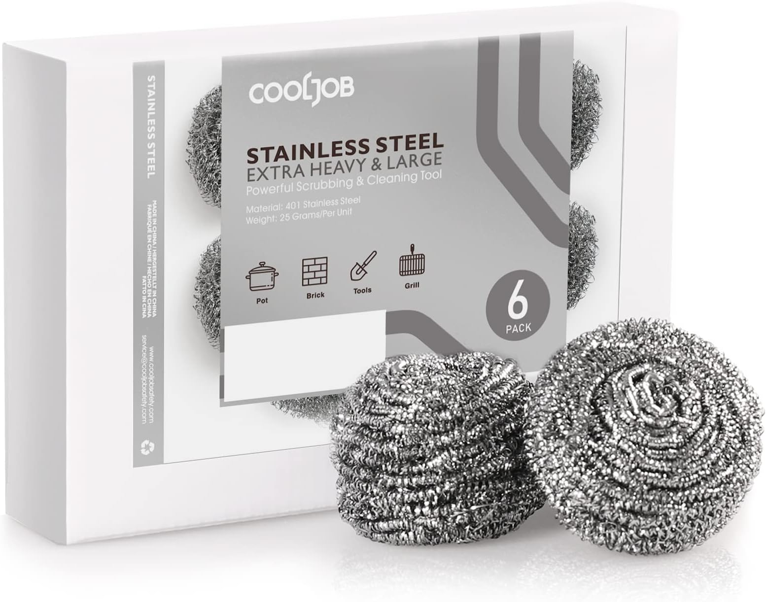 Amazon.com: Stanley Home Products Stainless Steel Kitchen Scouring ...
