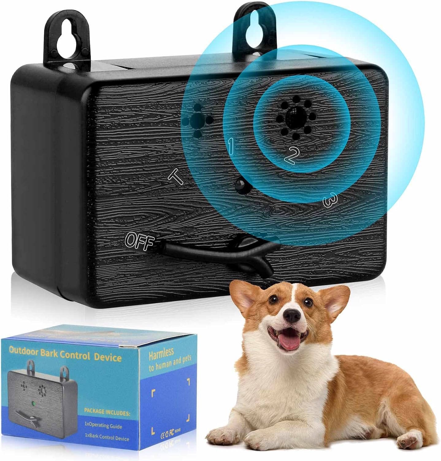 Anti Barking Device, Auto Dog Barking Control Devices with 4 Modes ...