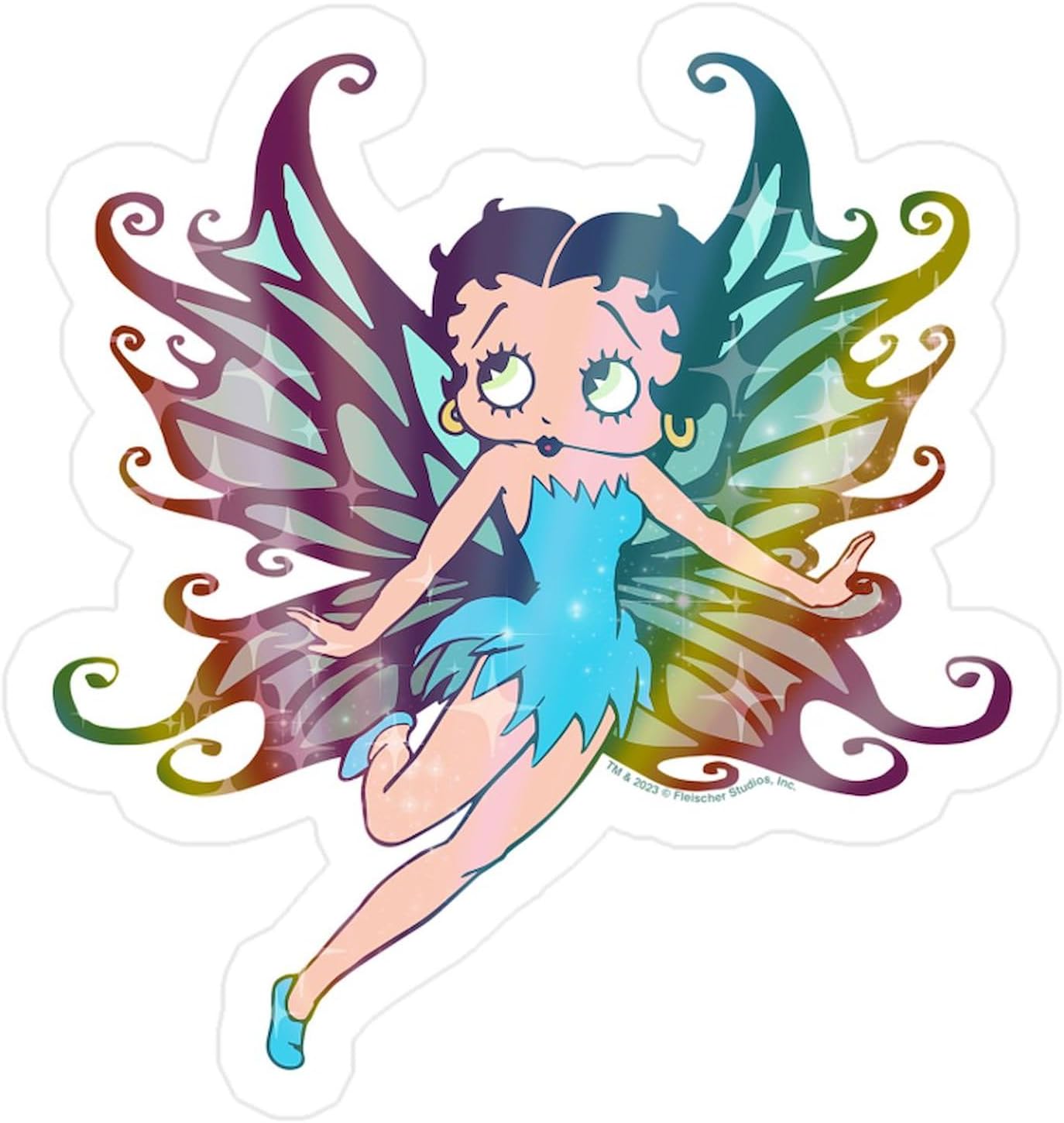 Amazon.com: CafePress Betty Boop WWBD Small Die Cut Sticker, 3"x4 ...