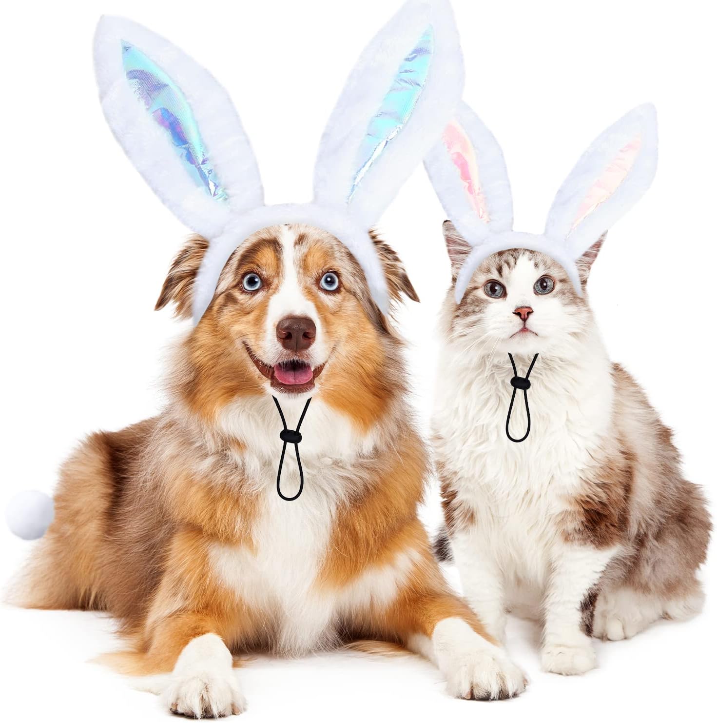 Amazon.com : Whaline 4Pcs Easter Bunny Dog Costume Set Adjustable ...