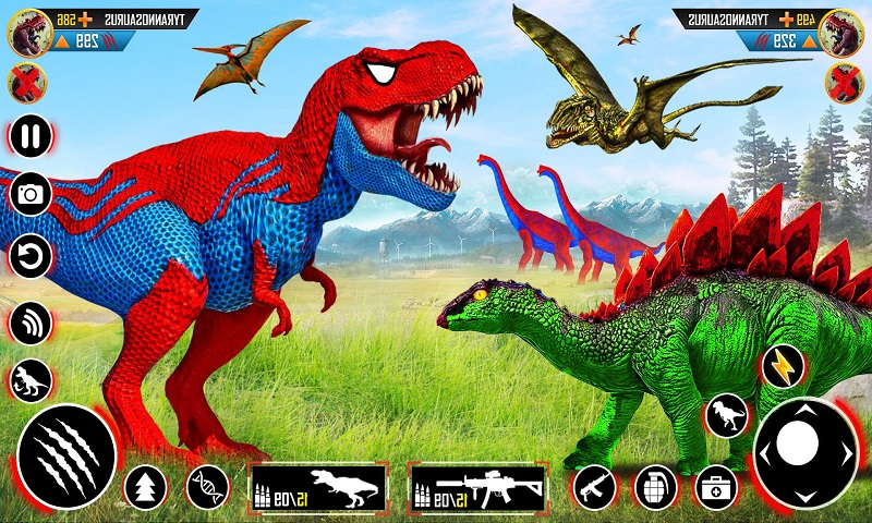 Wild Dinosaur Fighting Dino - Jurassic dinosaur hunting - Dino hunter ...