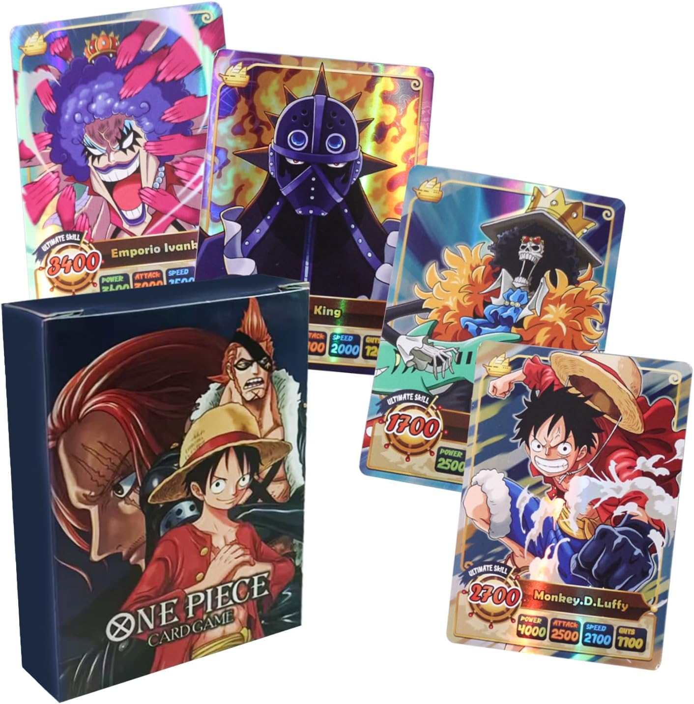 IOSCDH Anime Card Game, 50pcs One-Piece Card, One-Piece Poster Mini ...
