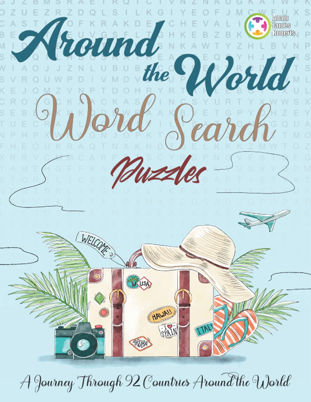 Around the World Word Search Puzzle Book: with Interesting Facts and ...