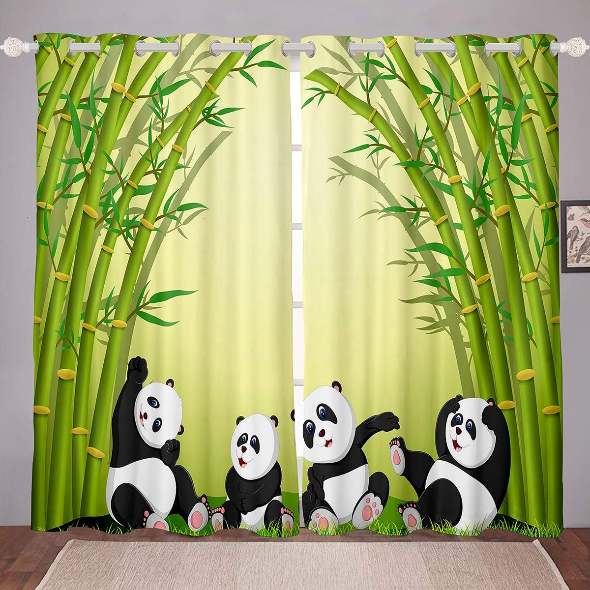 Cute Girl Cartoon Panda Bears