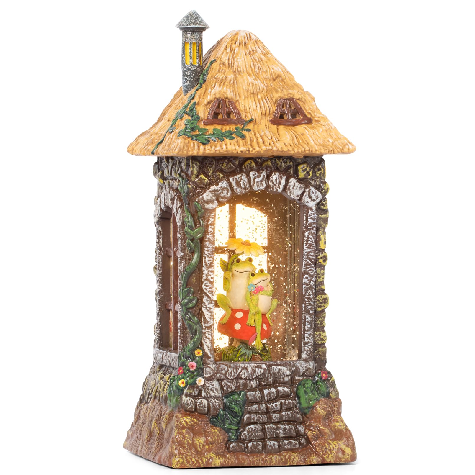 Amazon.com: Spring Decor Indoor Frog Snow Globes,Glittering with 6 H ...