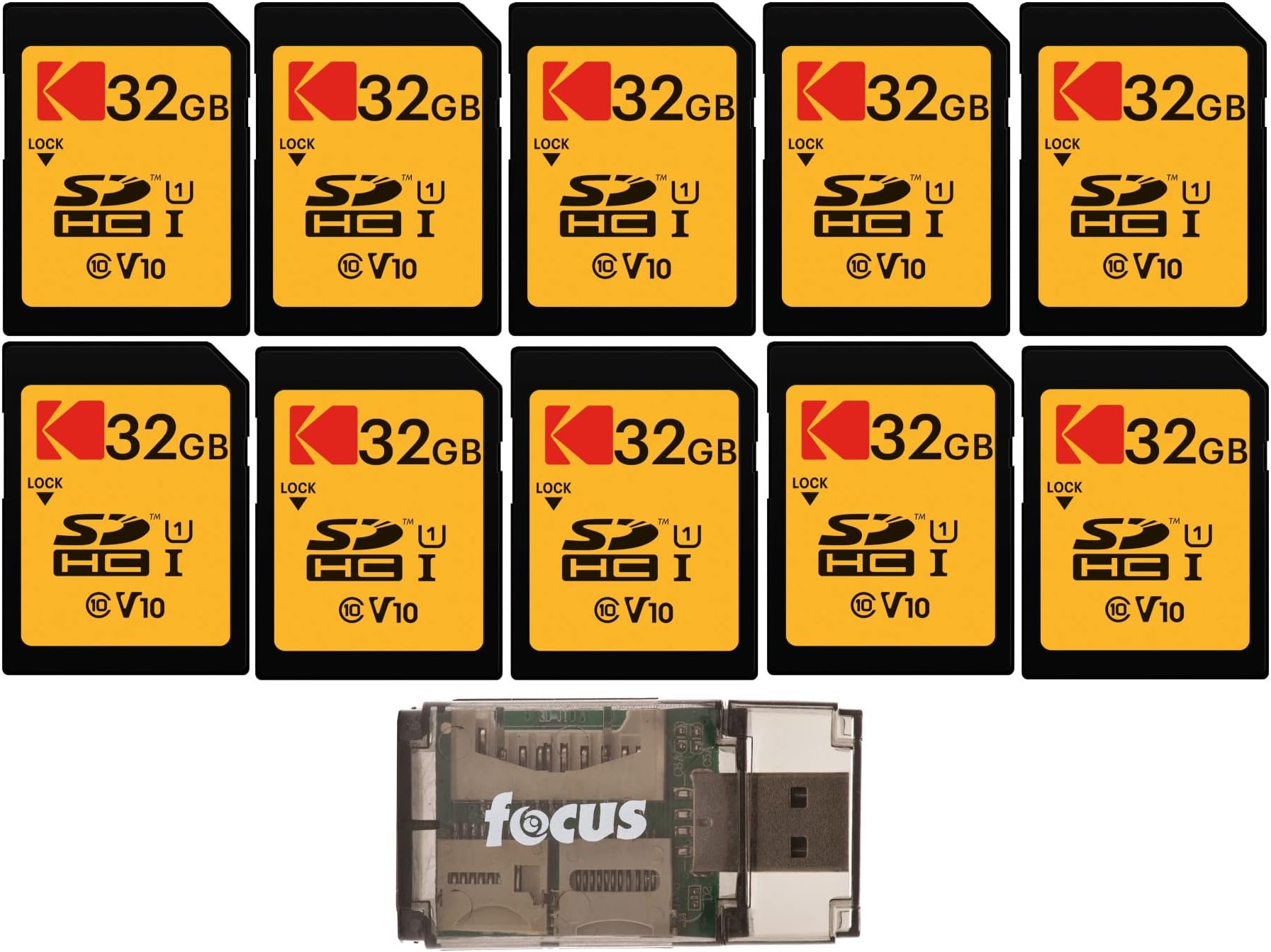 Amazon.com: KODAK SDHC Card 32GB UHS-I U1 V10 Premium, up to 85MB/s ...
