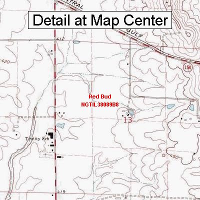 Amazon.com : USGS Topographic Quadrangle Map - Red Bud, Illinois ...