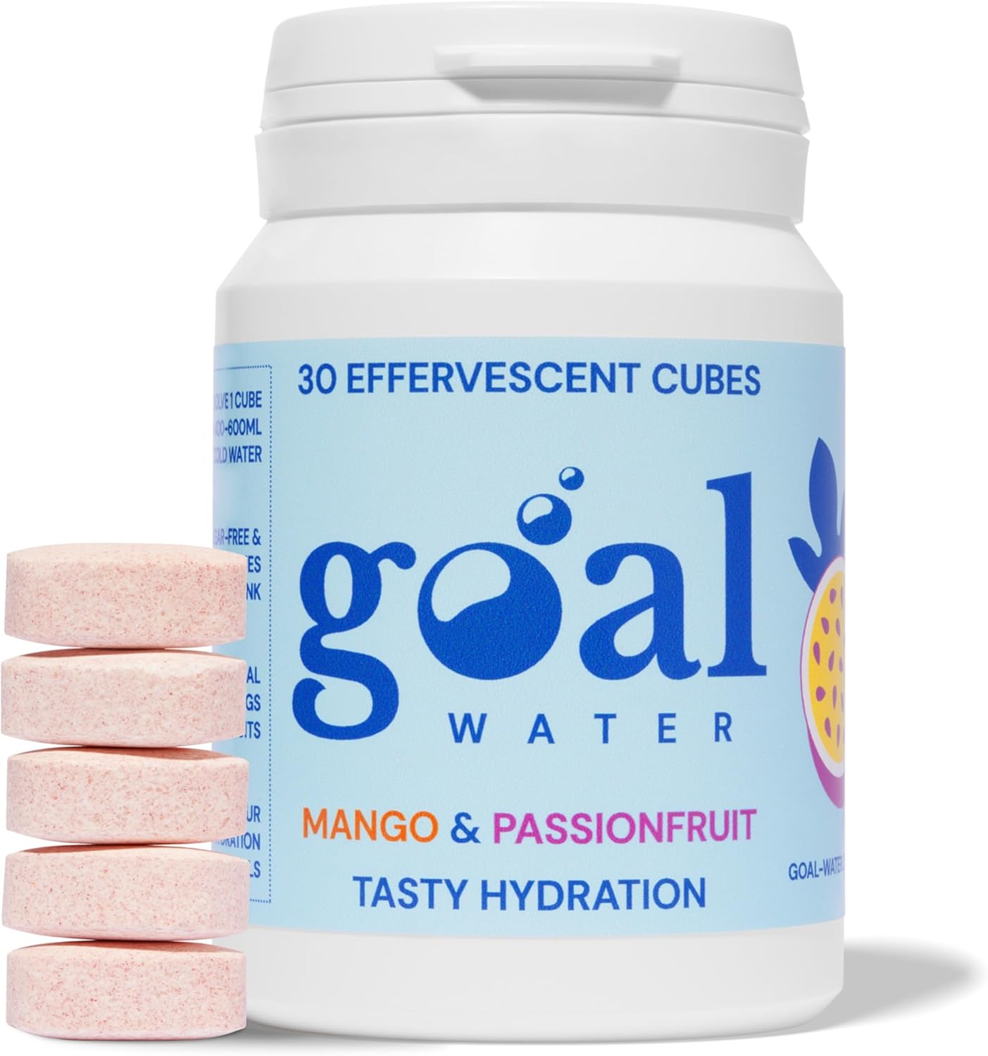 GOAL WATER Flavoured Water Hydration Tablets - Water Flavouring, Tasty ...