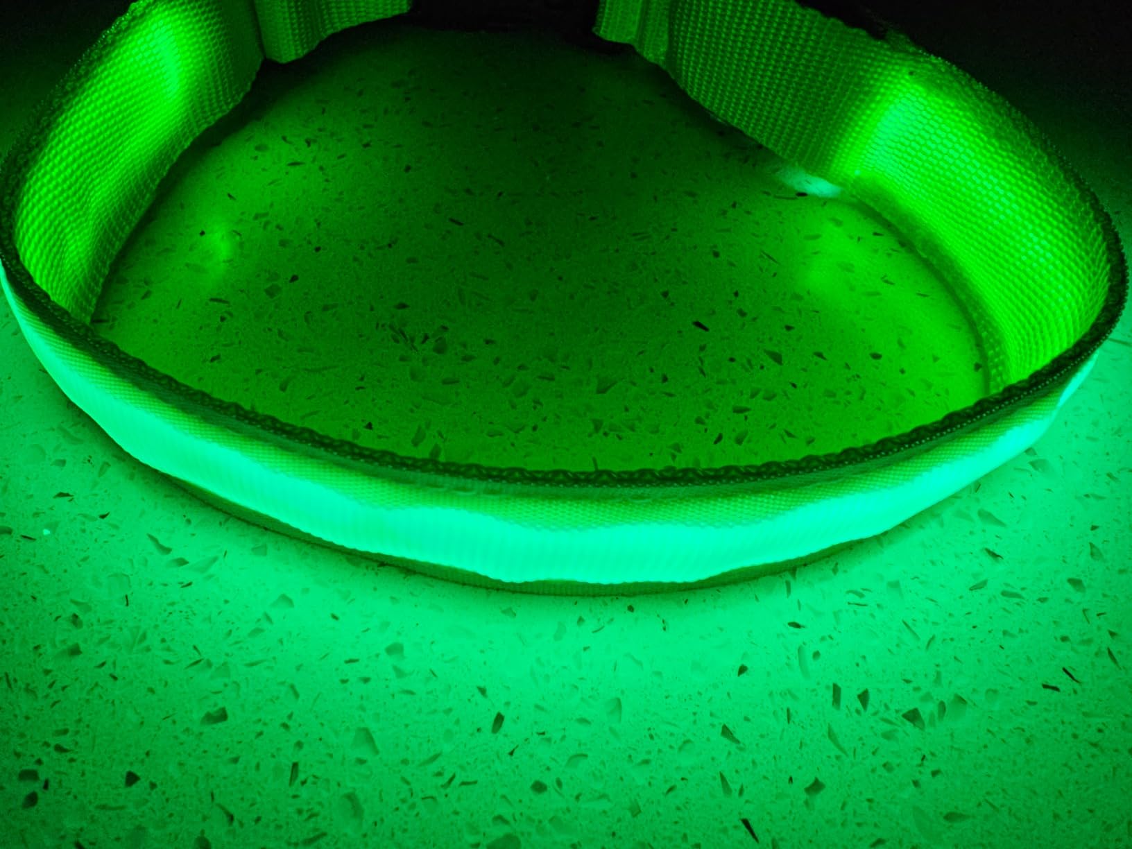 Light Up Collar Dog (Green with 7 Flashing LED in 1) - Dog Lights For ...