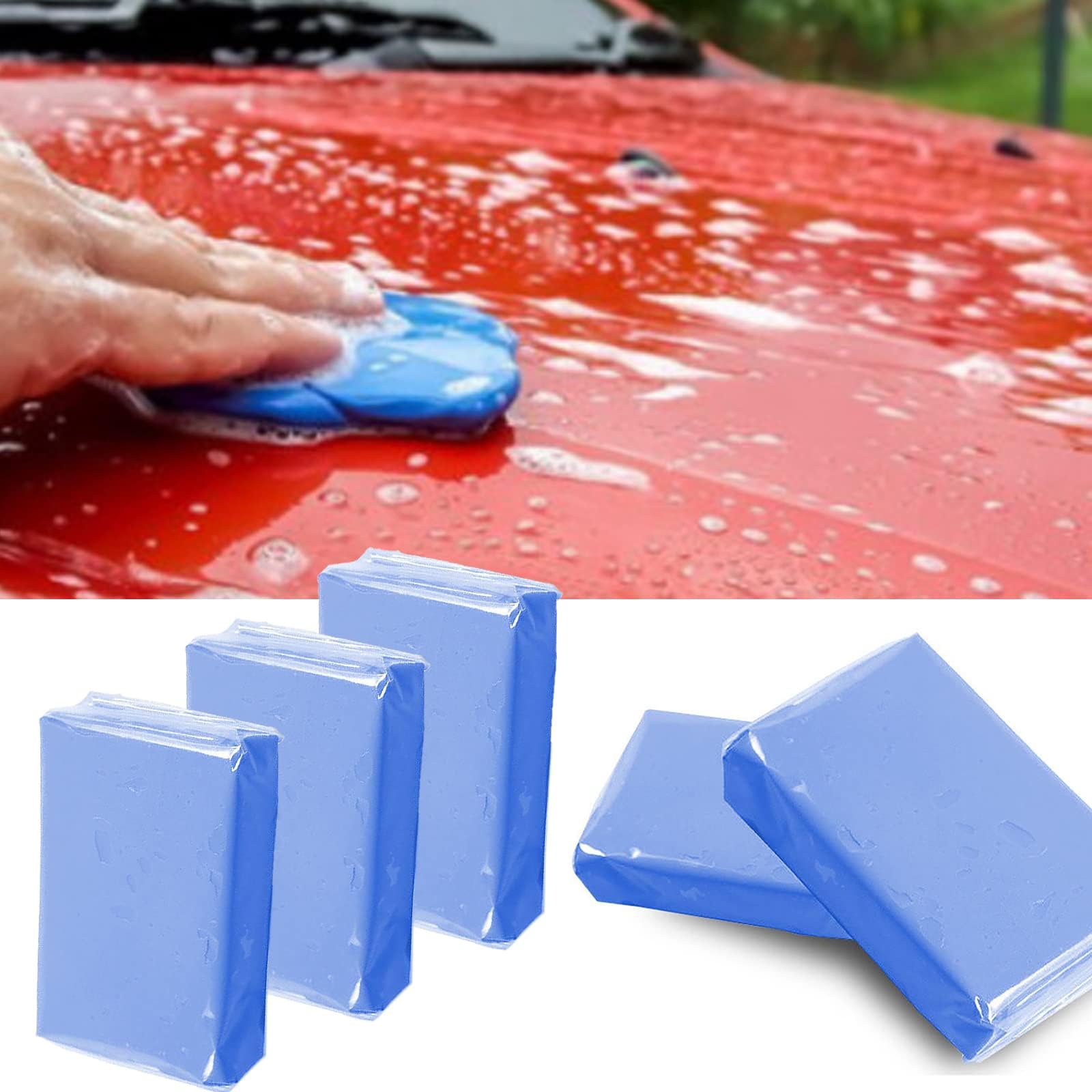 IPELY 4 Pack Car Clay Bar 100g Auto Detailing Magic Clay Bar Cleaner ...