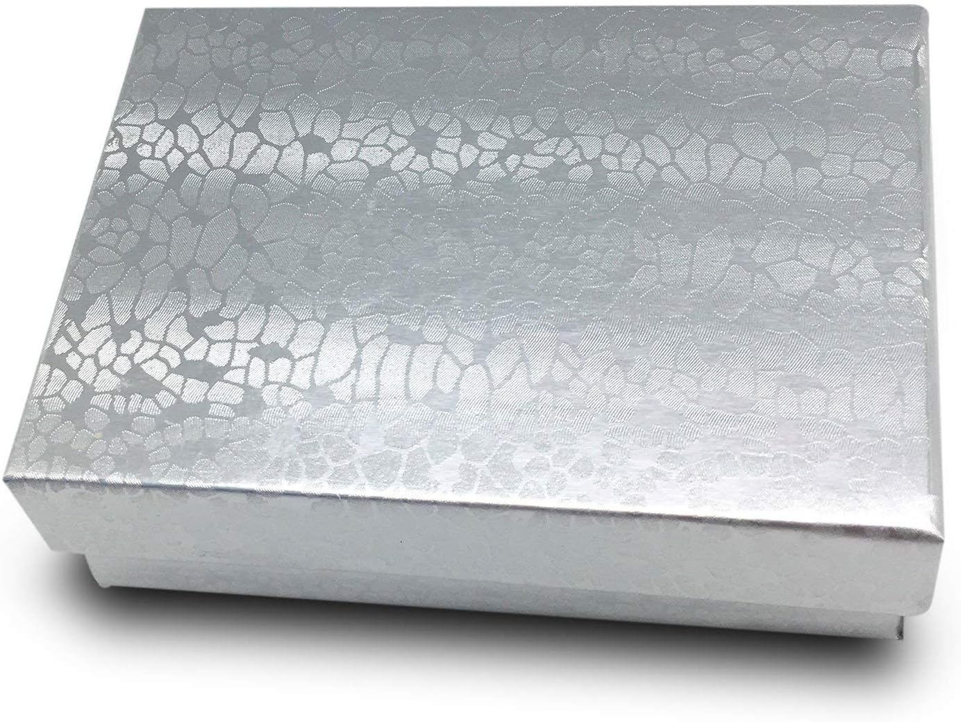 Amazon.com: 25 pcs Silver Cotton Filled Jewelry Display Gift Boxes ...