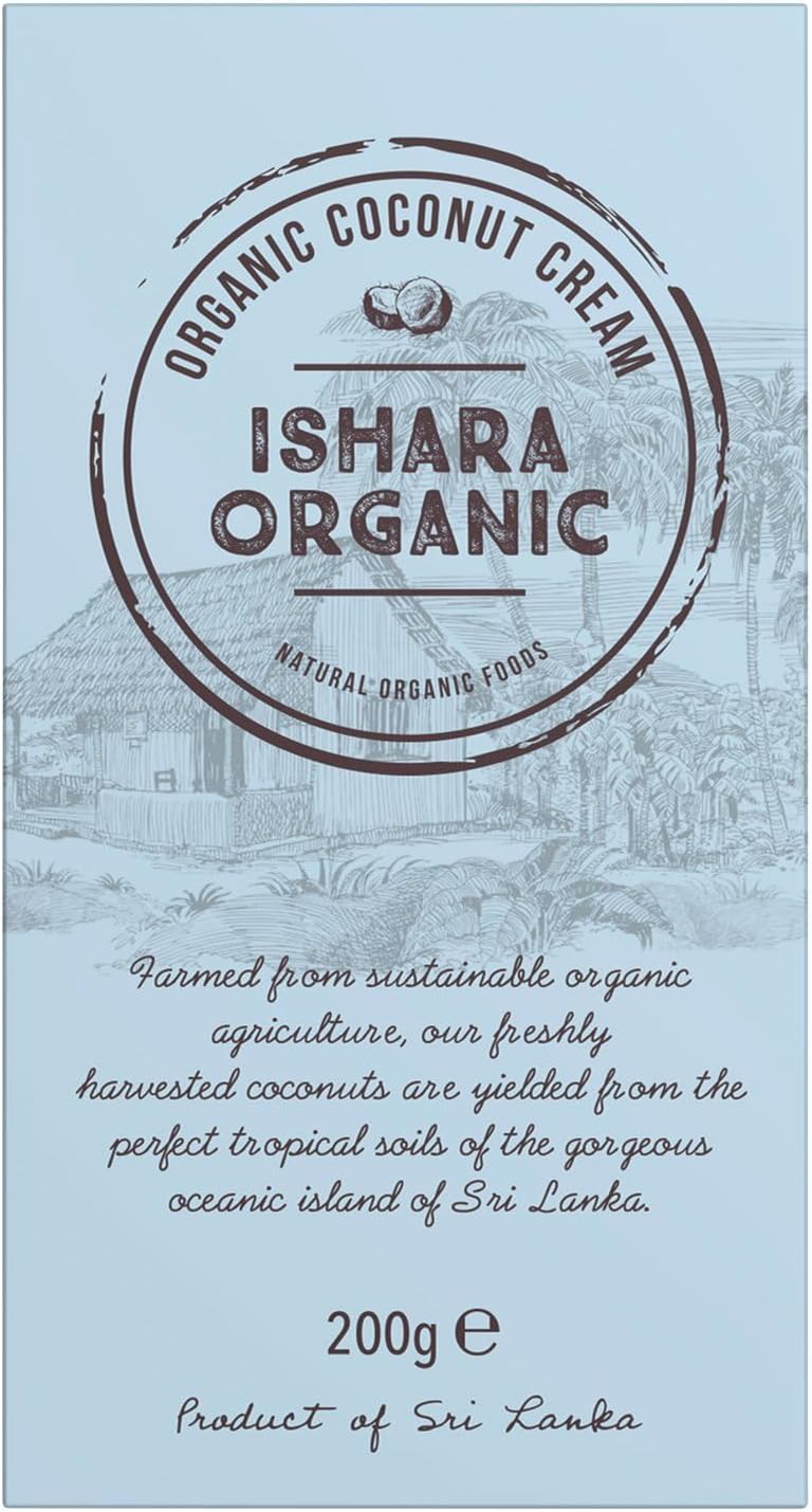 Ishara Organic Coconut Cream 200g : Amazon.co.uk: Grocery