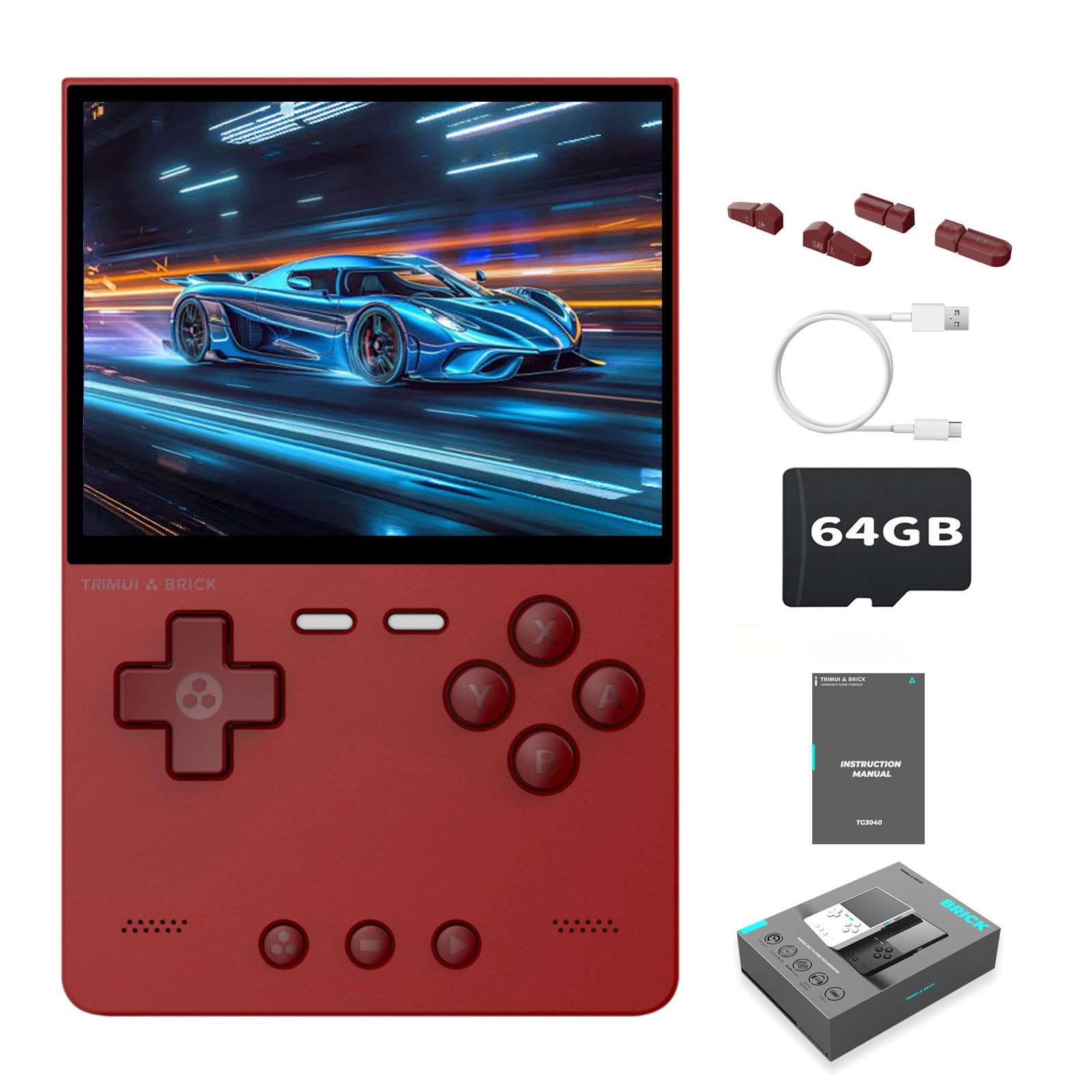 Trimui Brick Retro Game Console Portable Retro Gaming Wifi Multiplayer ...