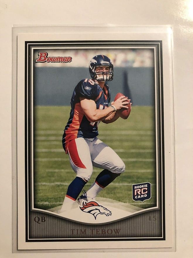 Amazon.com: Tim Tebow Rookie RC 2010 Bowman Wal-Mart Exclusive #WC1 ...