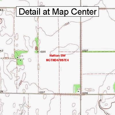 Amazon.com : USGS Topographic Quadrangle Map - Hatton SW, North Dakota ...