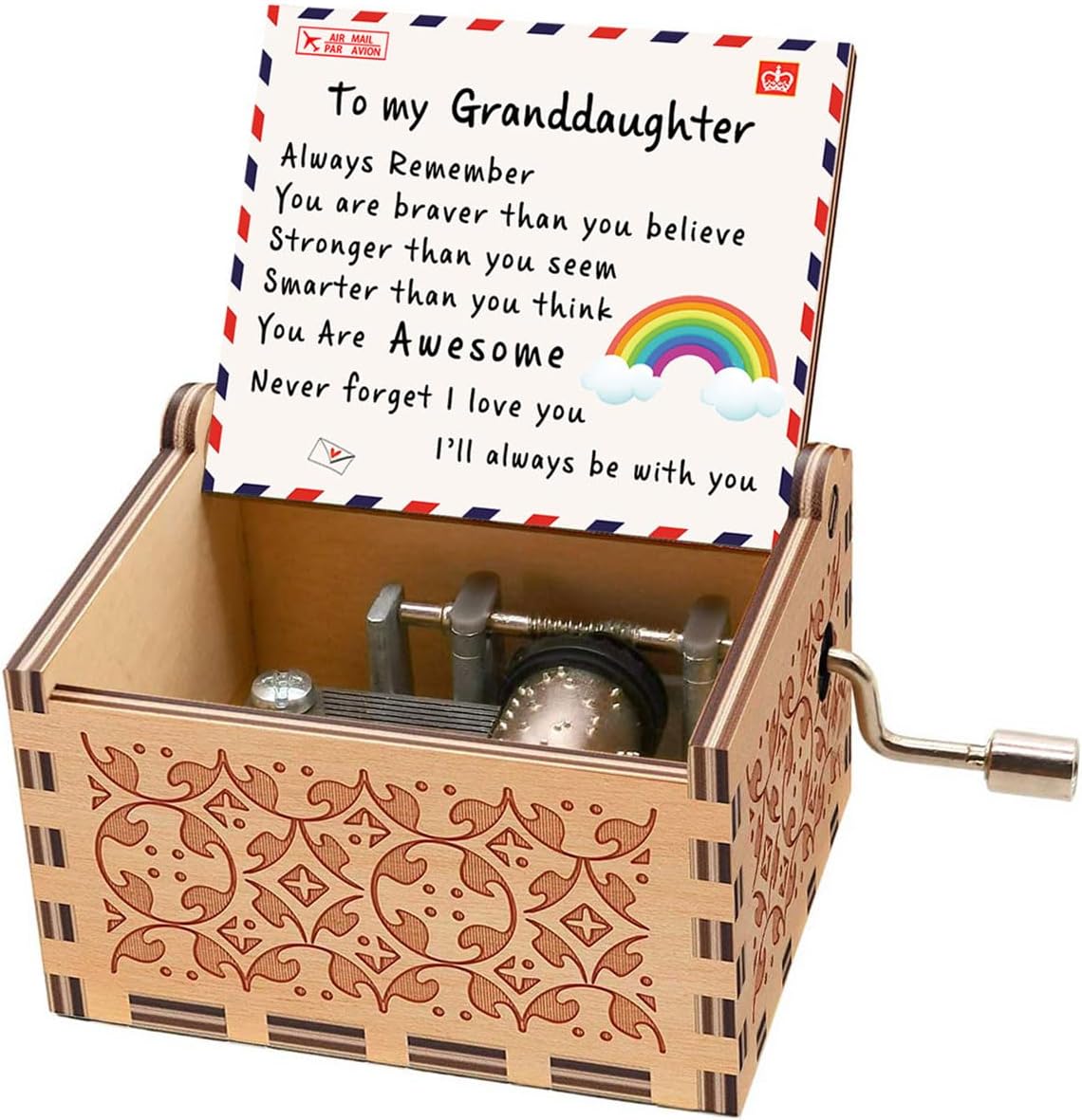 Luteney Granddaughter Music box from Grandma,You are My Sunshine Music ...