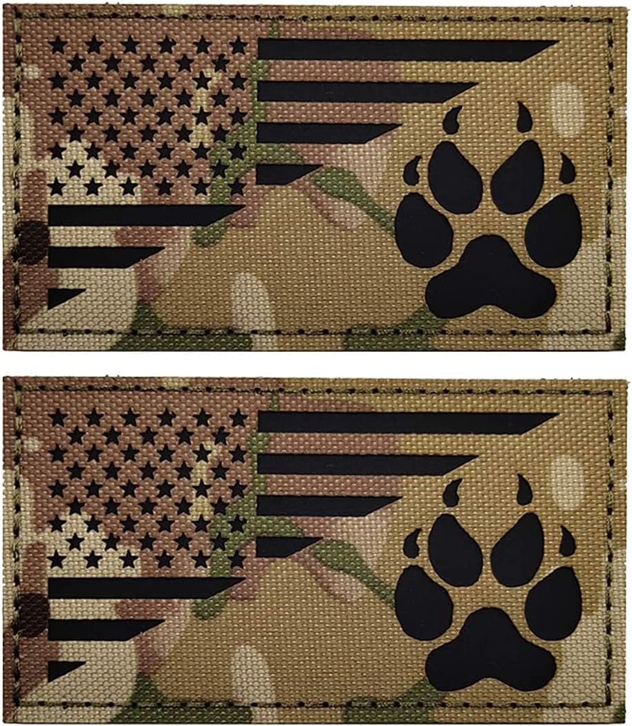 Amazon.com: OD Green USA American Flag K-9 Dog Handler Morale Tactical ...
