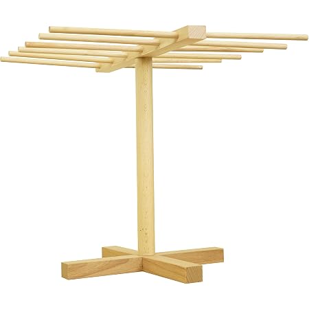 Natural Beechwood Pasta Drying Rack Stand Kitchen Noodle Rack Easy ...