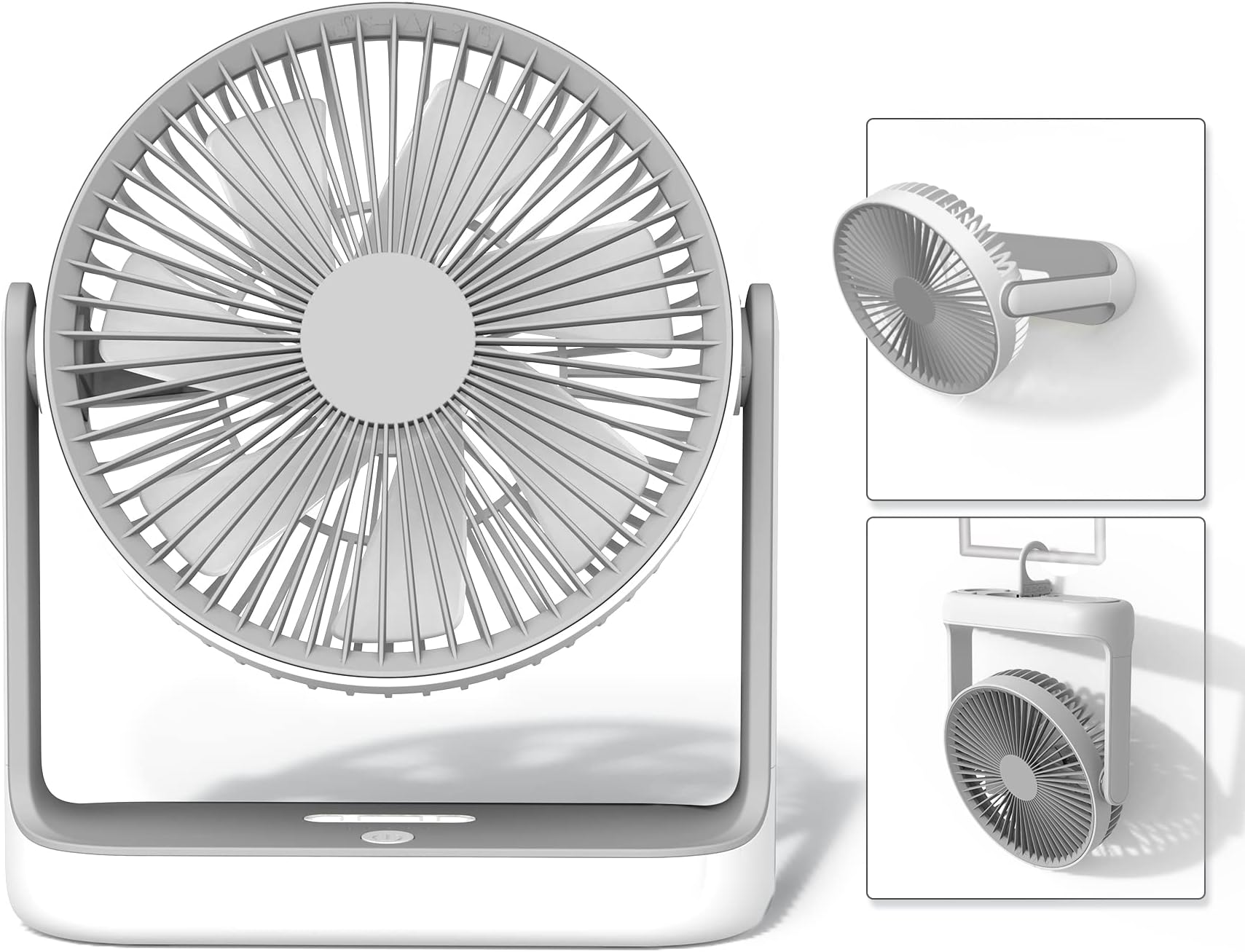 Amazon.com: Coplax Table Fan, Rechargeable Remote Control Fan with Auto ...