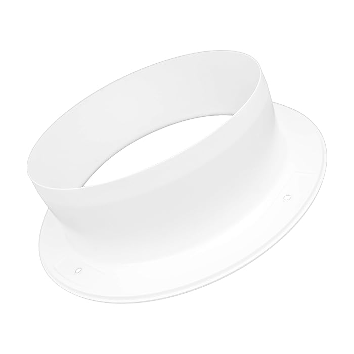 Buy - 6" Inch Plastic Wall Mount Flange. Air Conditioner. Dryer Hose ...