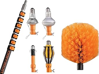 Amazon.com: 5-30 ft Telescopic Light Bulb Changer for High Ceilings ...