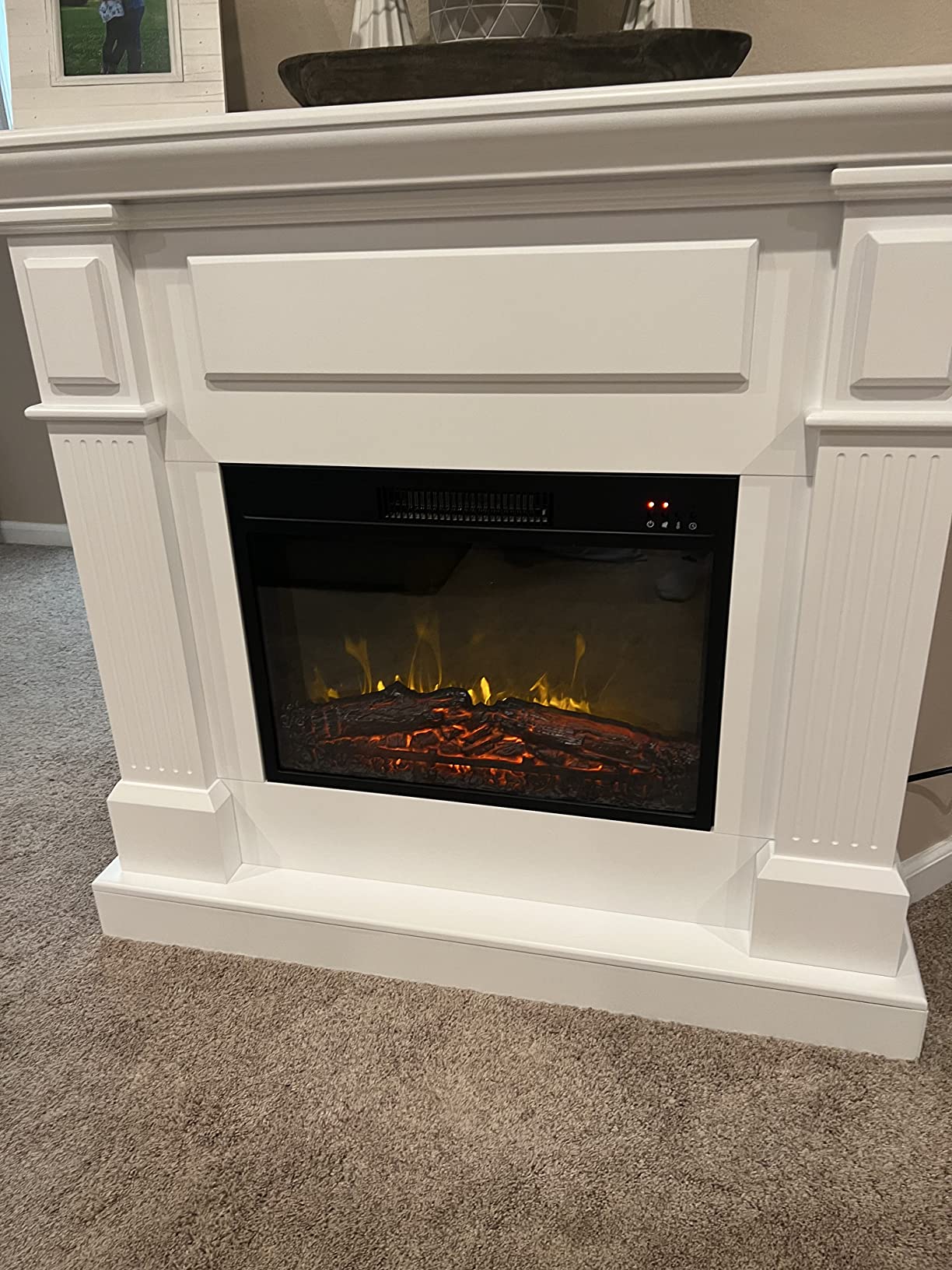 $12/mo - Finance Electric Fireplace Mantel, Fireplace Heater TV Stand ...