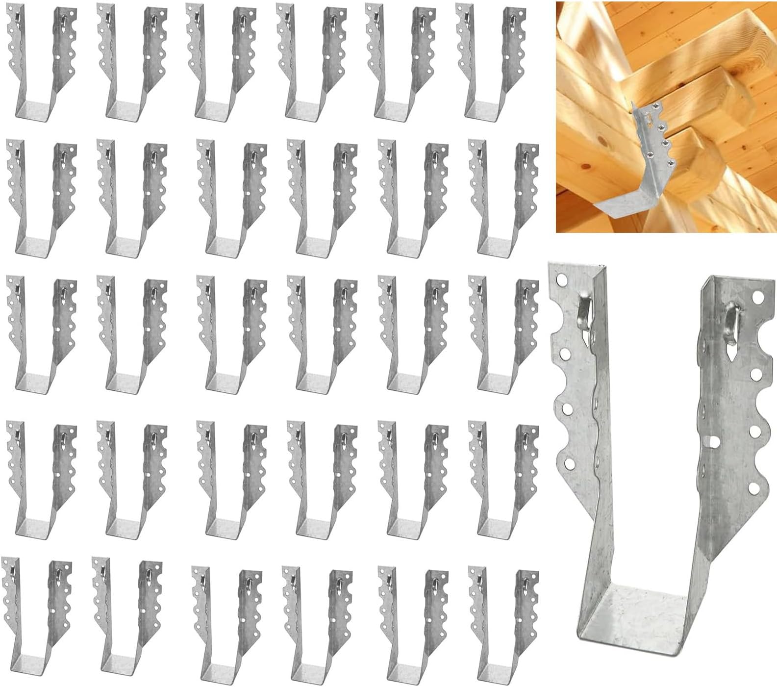 Amazon.com: ACXFOND 25 Pcs 2x6 Joist Hangers for Wood, 18 Gauge ...