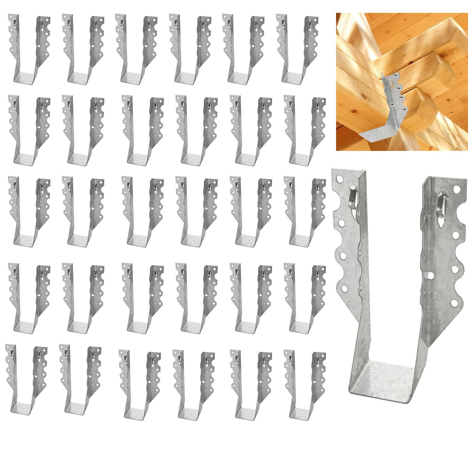 Amazon.com: ACXFOND 25 Pcs 2x6 Joist Hangers for Wood, 18 Gauge ...