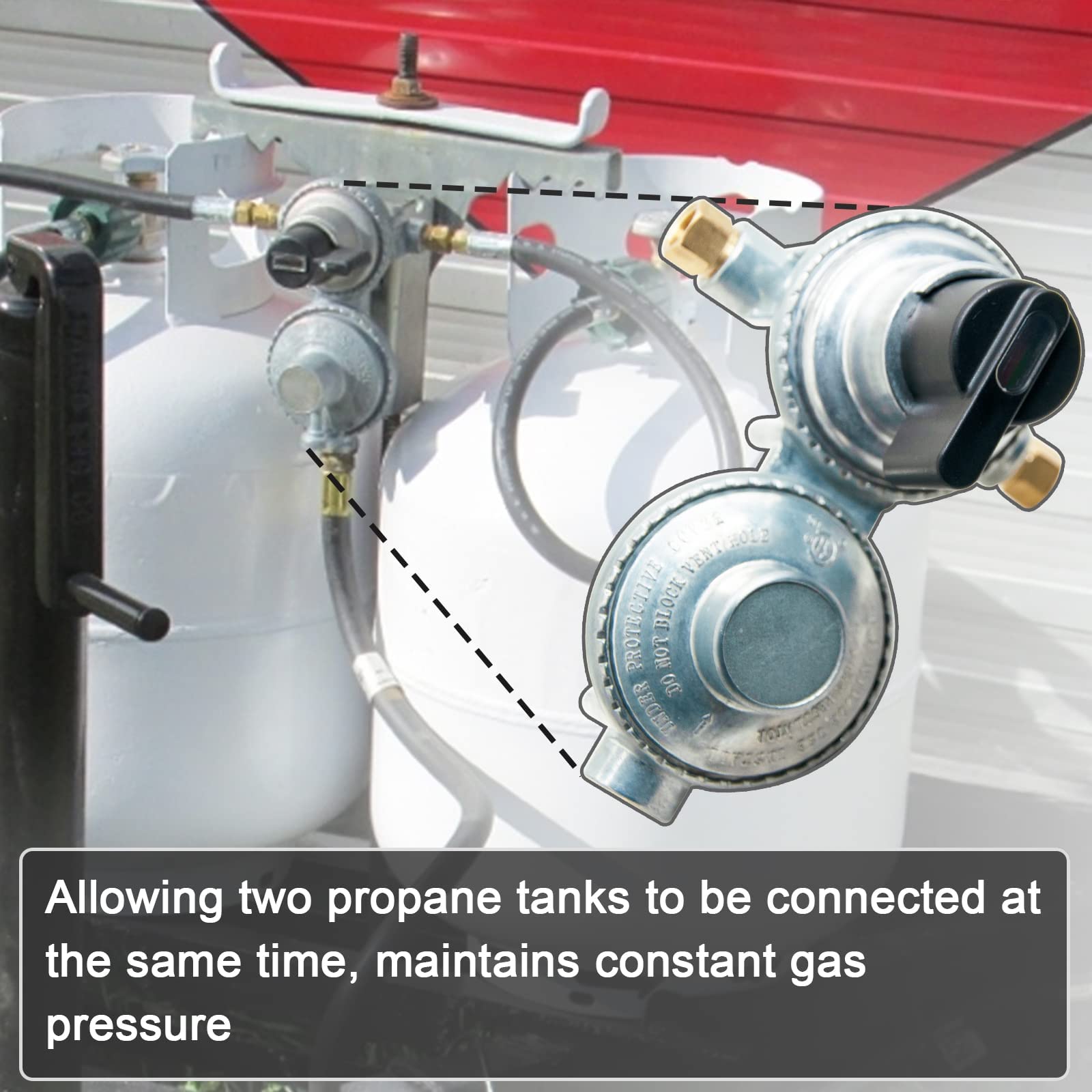 Snapklik.com : RV Propane Regulator 2 Tank-2-Stage Auto Changeover LP ...