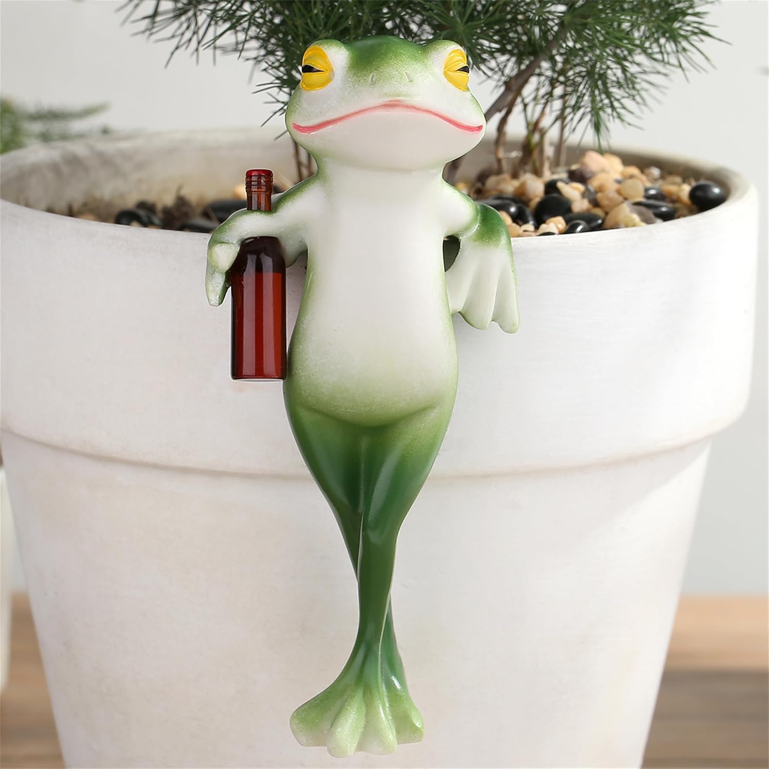 Amazon.com: YATOJUZI Frog Decor Miniature Figurines Plant Decorations ...