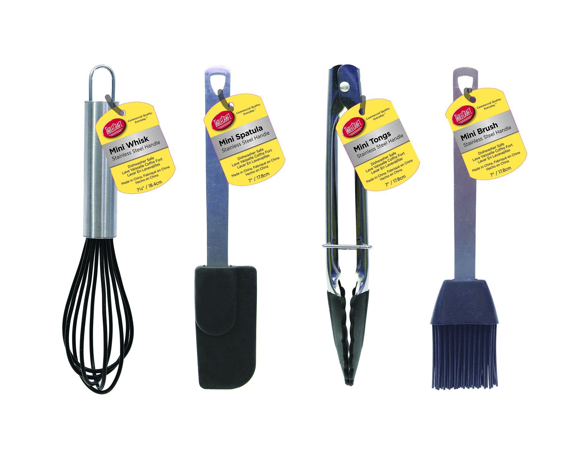 Amazon.com: Tablecraft Mini Tools Set, Silicone with Stainless Steel ...