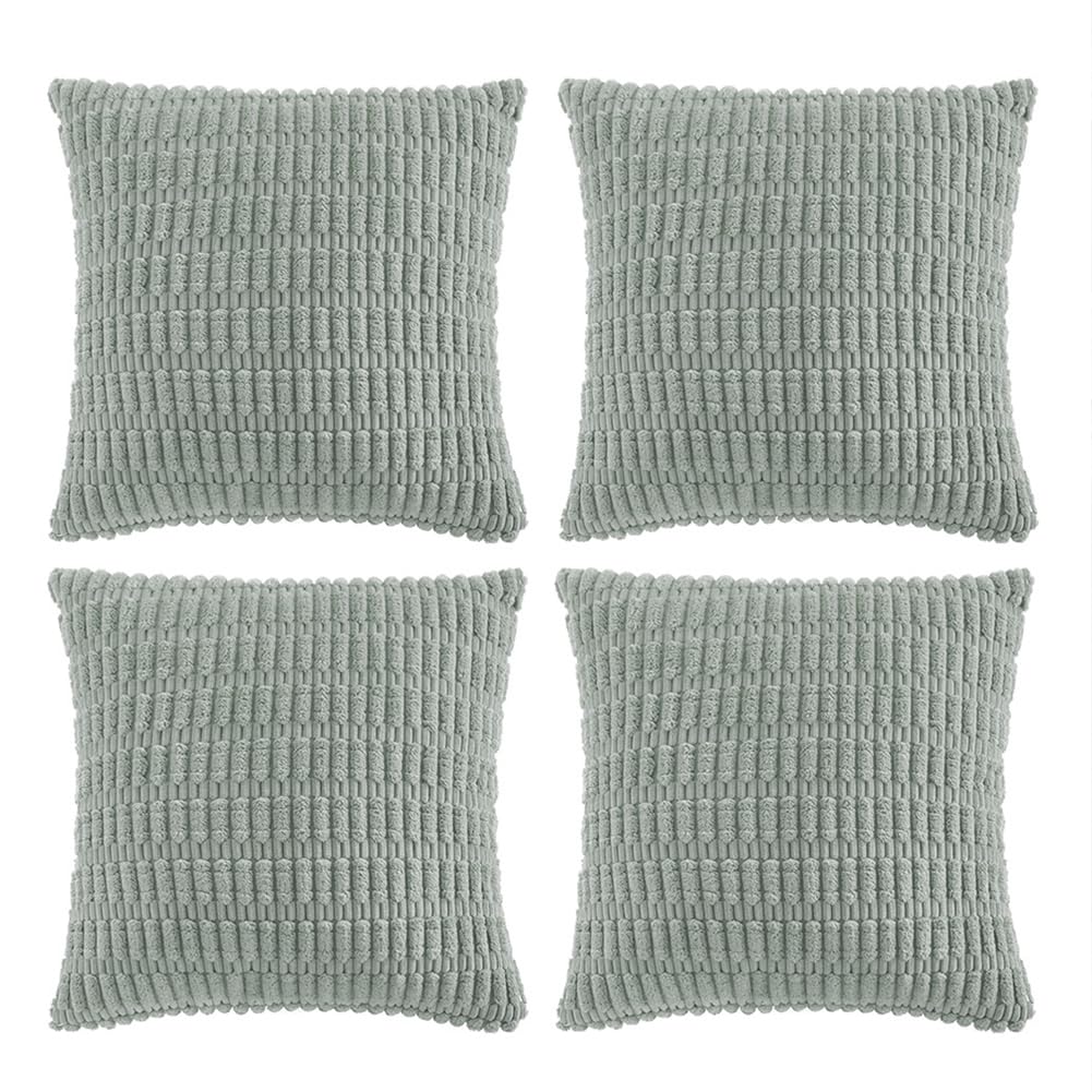 Fancy Homi 4 Packs Grey Blue Euro Decorative Throw Pillow Covers 26x26 ...