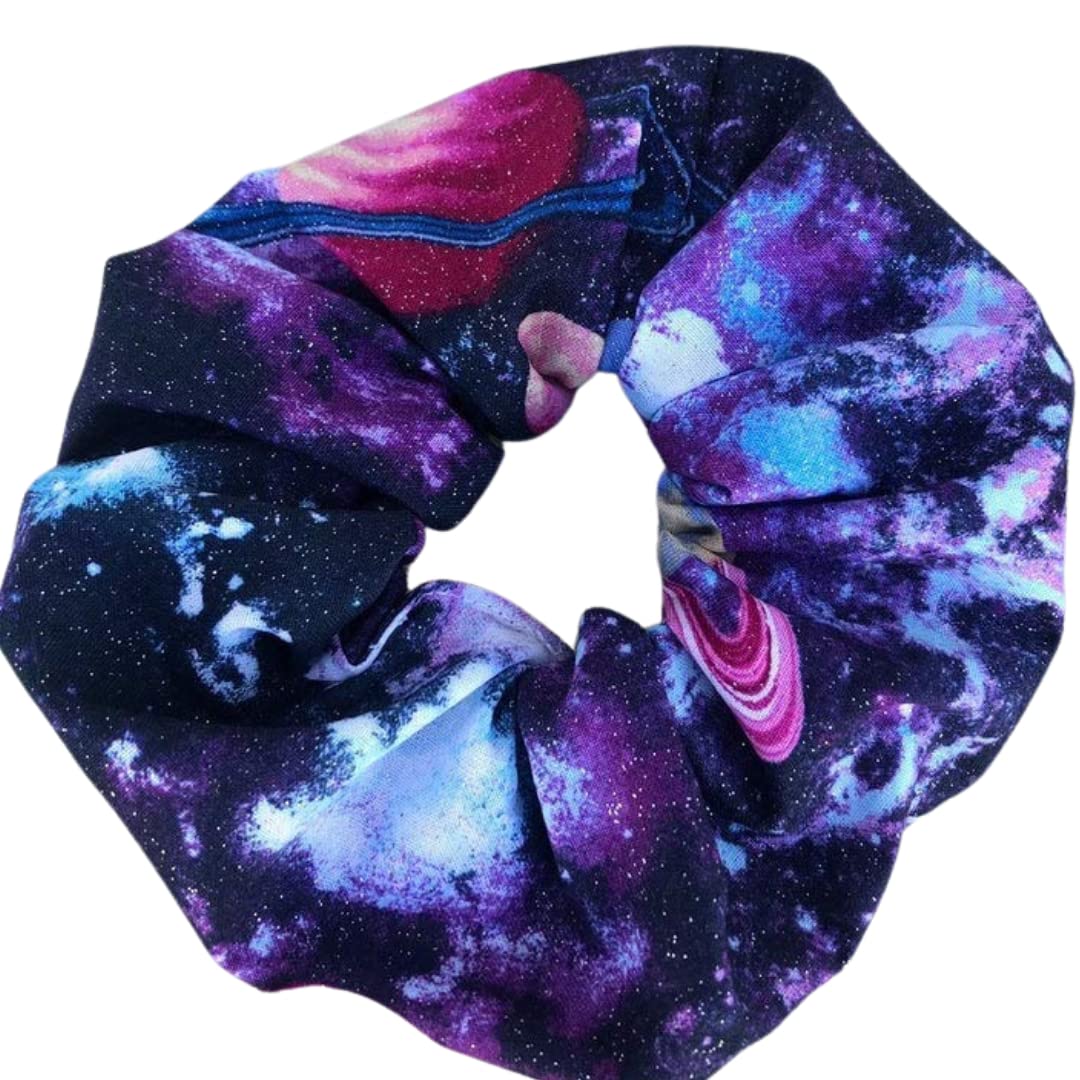 Amazon.com: Space Scrunchie Galaxy Hair Tie Solar System Scrunchies ...