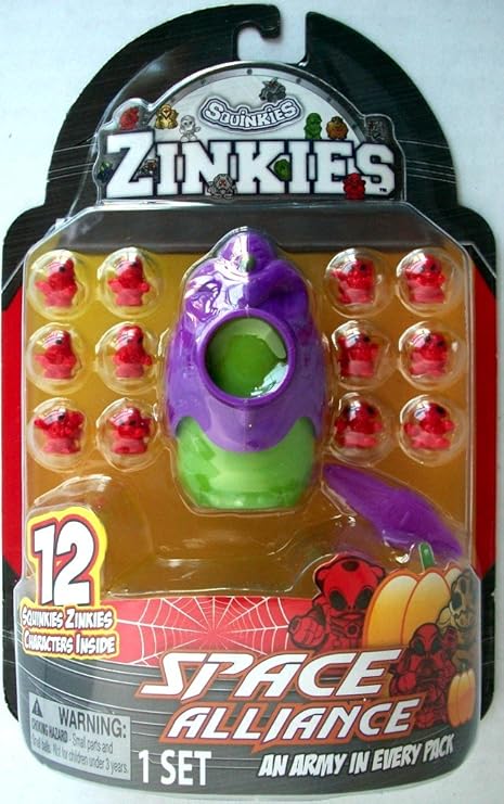 Amazon.com: Squinkies Zinkies Space Alliance 12 Zinkies 14 Piece Set ...