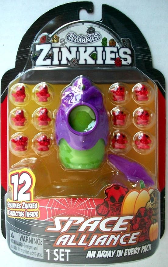 Amazon.com: Squinkies Zinkies Space Alliance 12 Zinkies 14 Piece Set ...