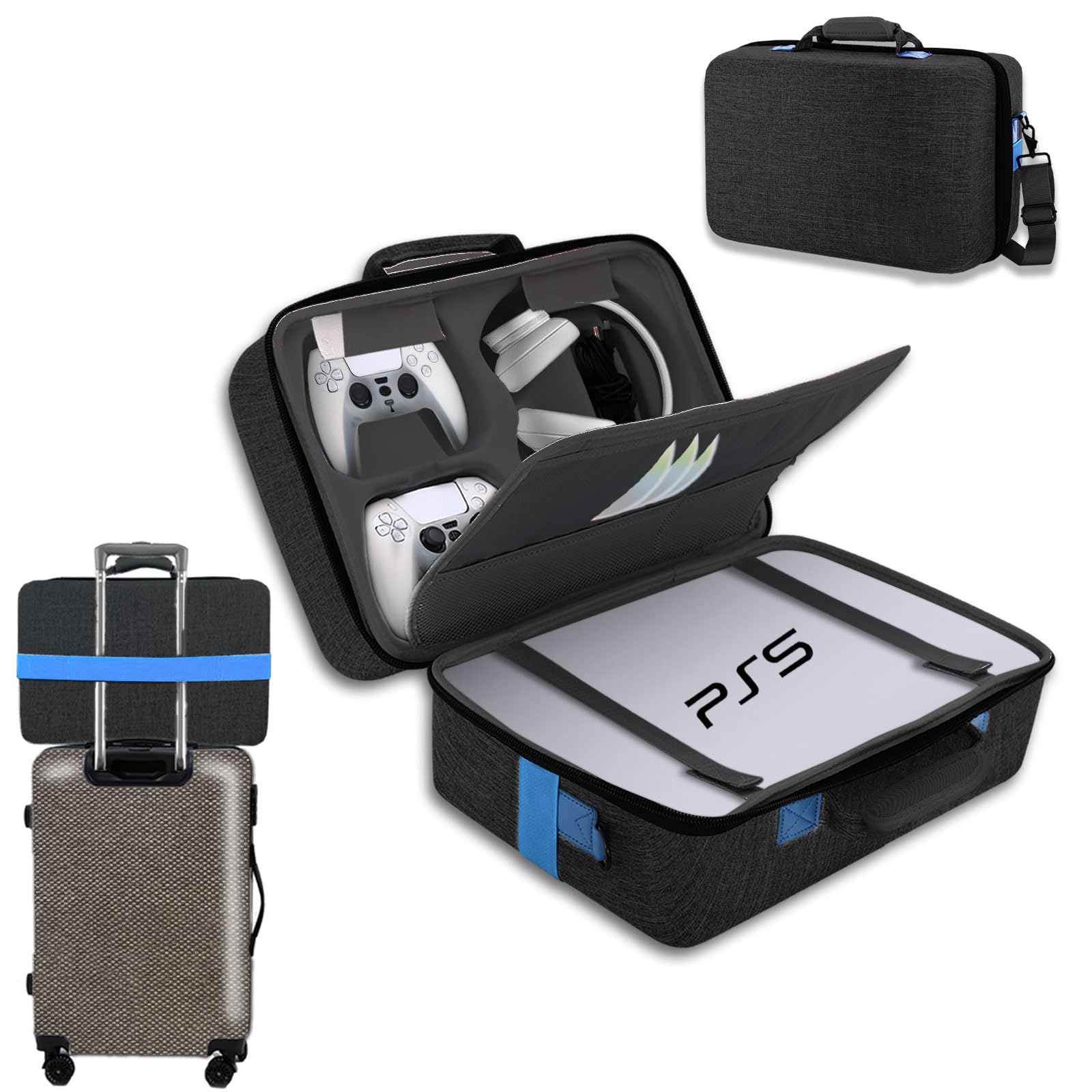 Amazon.com: PS5 Carrying Case Hard Shell - PS5 Travel Case Hard Shell ...