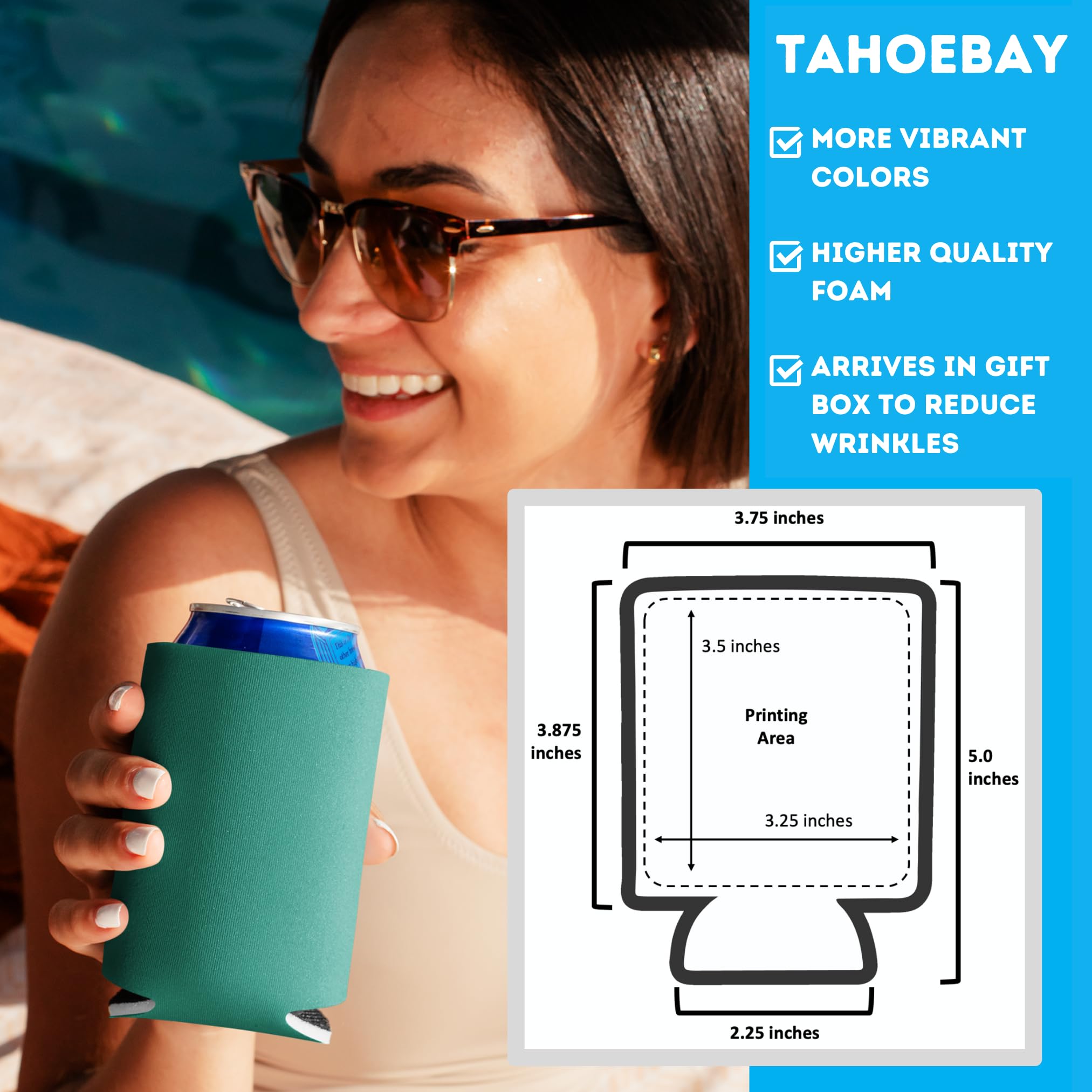 Snapklik.com : TahoeBay Blank Beer Can Cooler Sleeves Bulk Sublimation ...