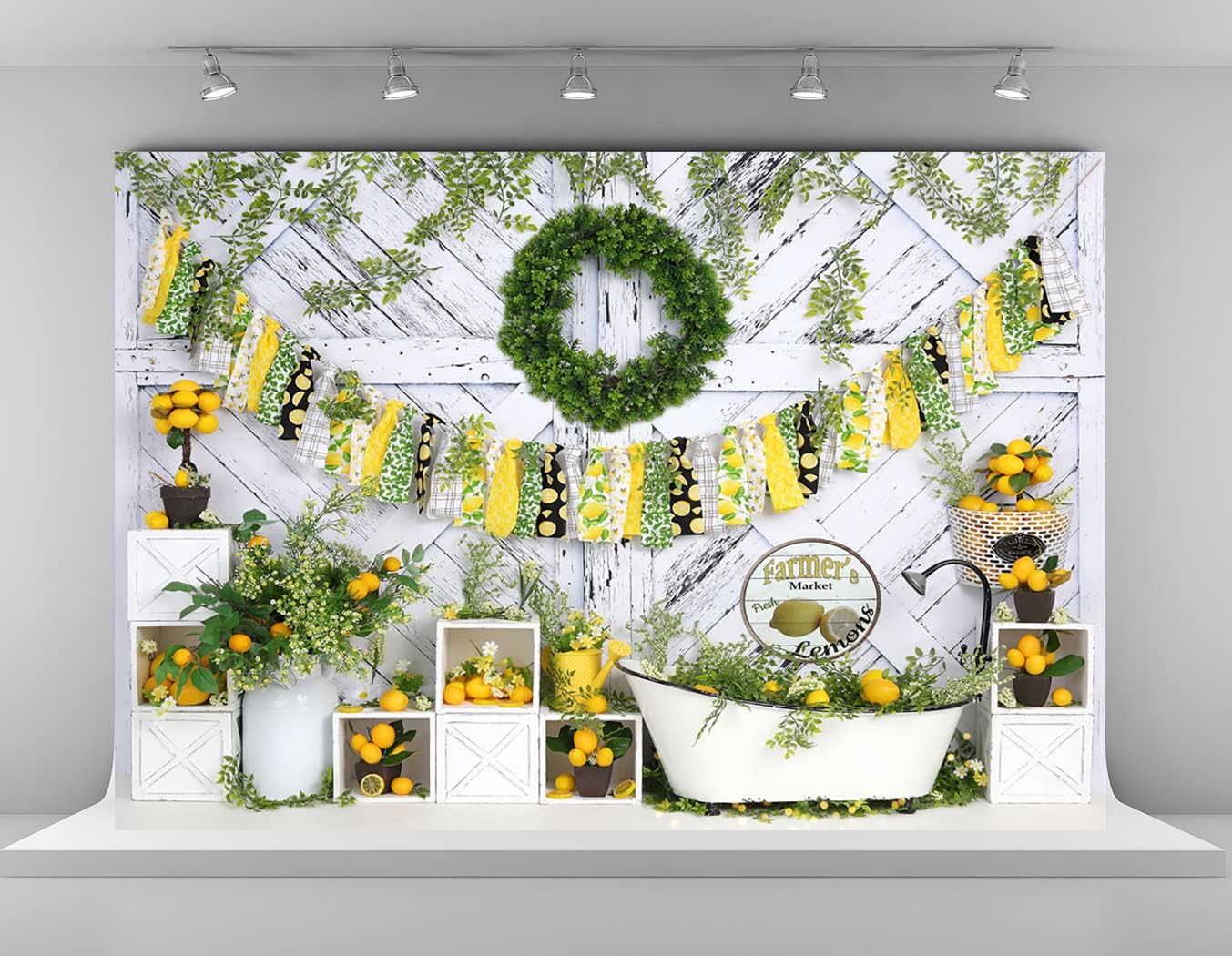 Amazon.com : Kate Happy Lemonade Party Photography Backdrops 7x5ft Soft ...