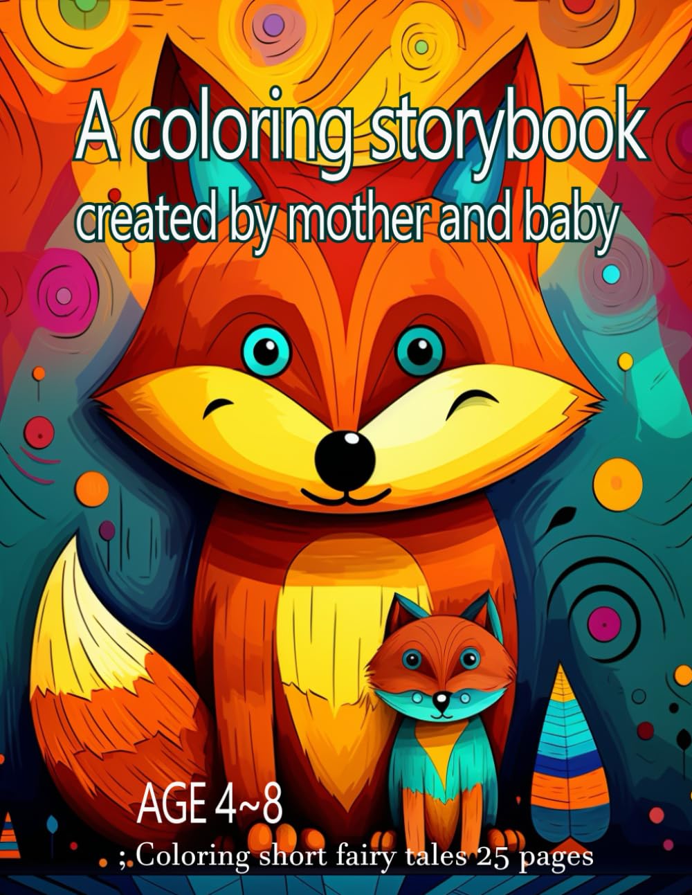 A coloring storybook created by mother and baby ; Coloring short fairy ...
