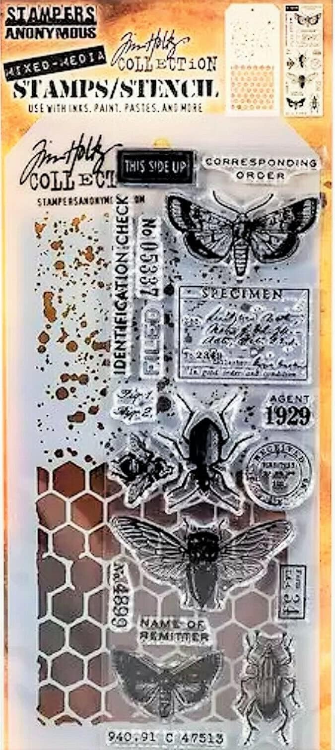 Amazon.com: Tim Holtz Collection Stamper's Anonymous Tim Holtz Doodle ...