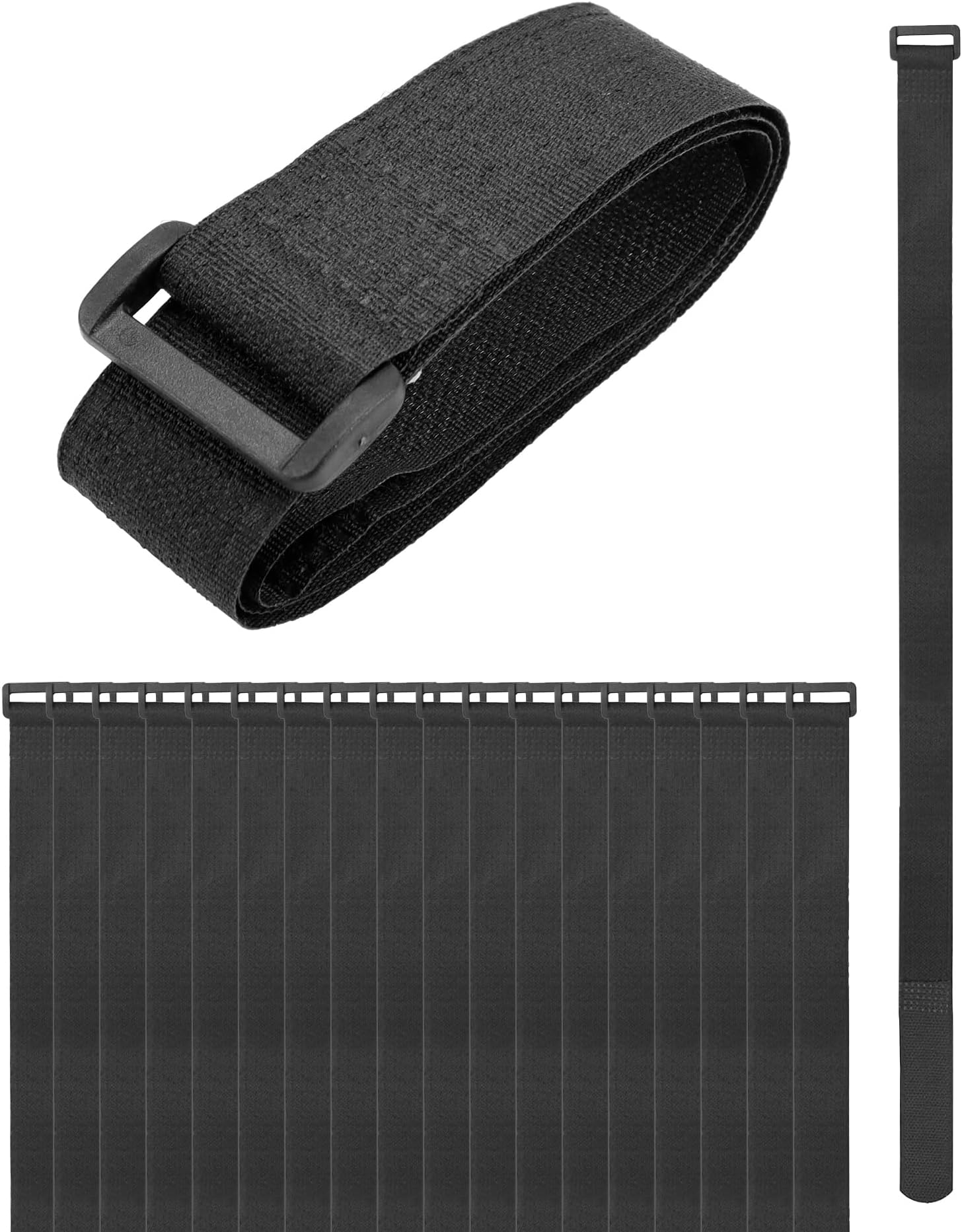 Amazon.com: QWORK Elastic Cinch Straps, 20 Pack Adjustable Securing ...