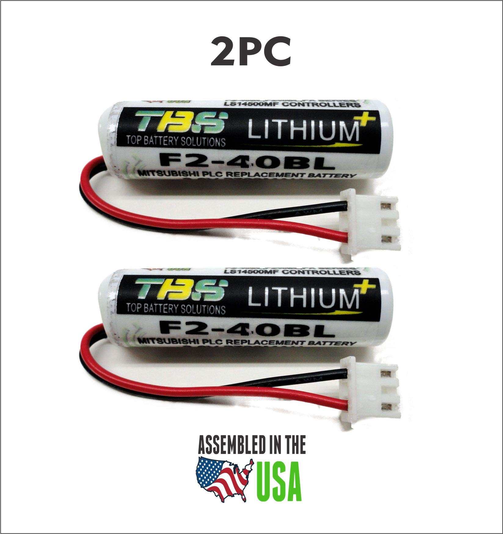 New ER6C AA F2-40BL 3.6V 1800mAh Battery For Mitsubishi FX PLC W/Plug