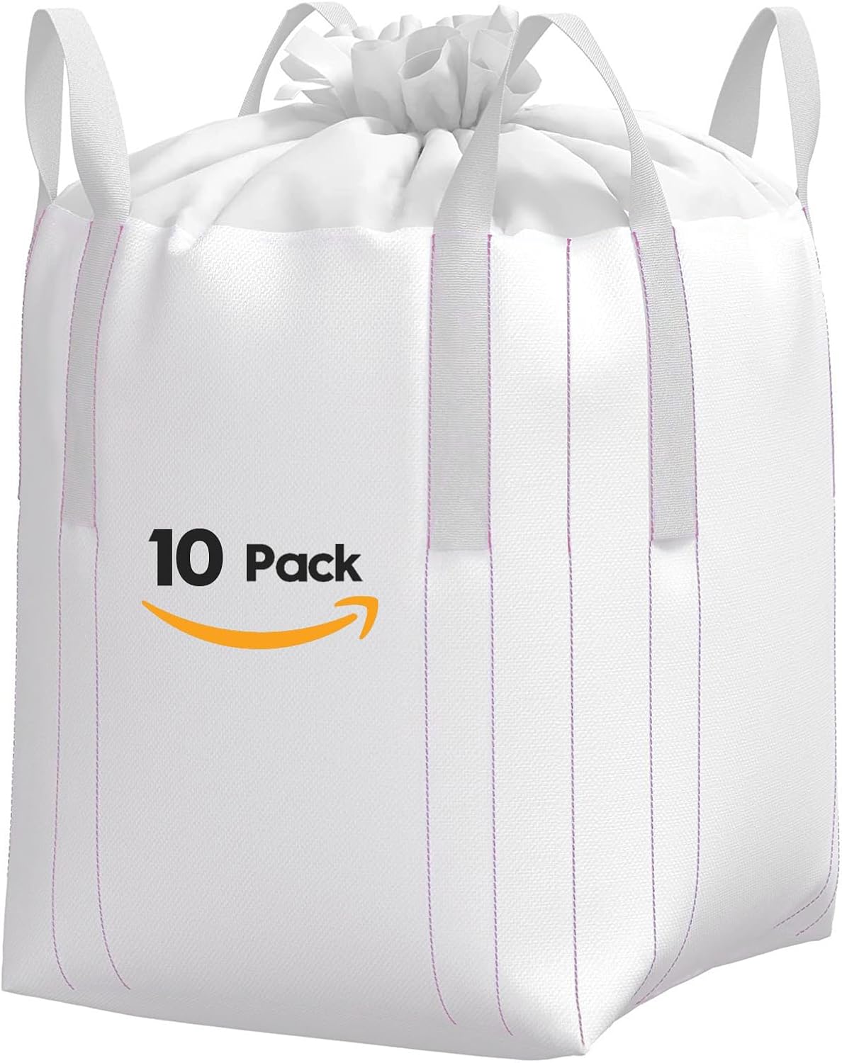 Amazon.com: FIBC Bulk Bag, One Ton Bag, Duffle Top Flat Bottom Woven ...