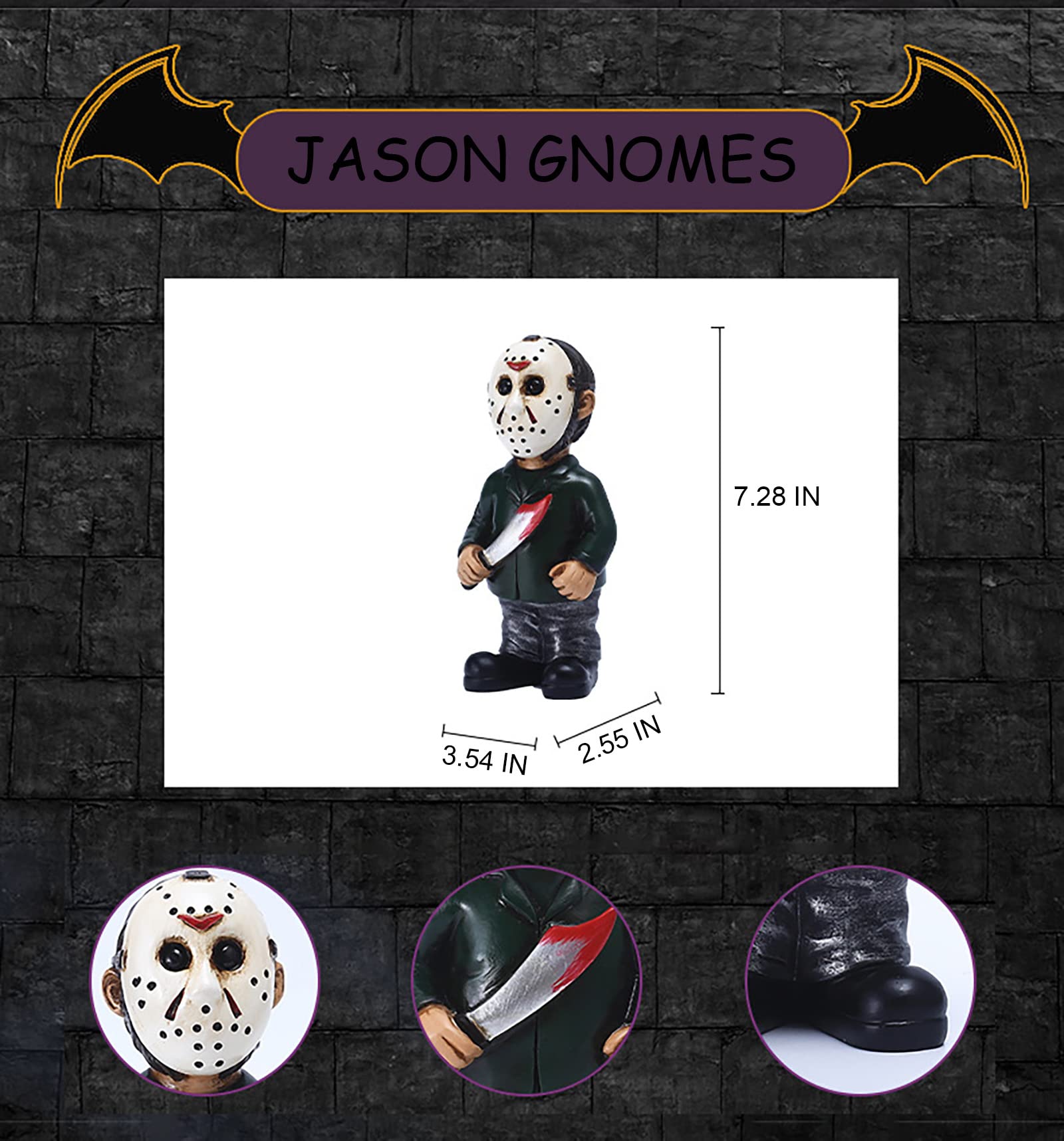 Snapklik.com : Nezababy Horror Movie Garden Gnomes Decoration Outdoor ...