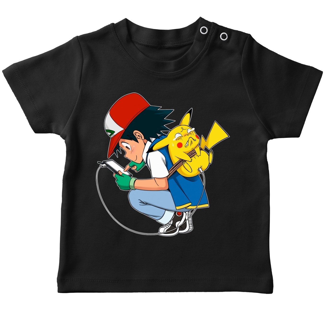 Buy Funny Pokémon ParodiesBlack T-Shirts - Pikachu and Ash Ketchum ...