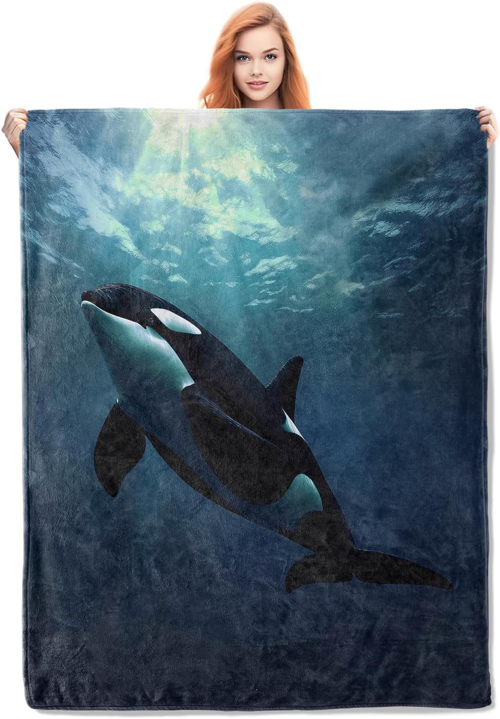 Amazon.com: Orca Blanket Gifts for Adults Kids Soft Warm Lightweight ...