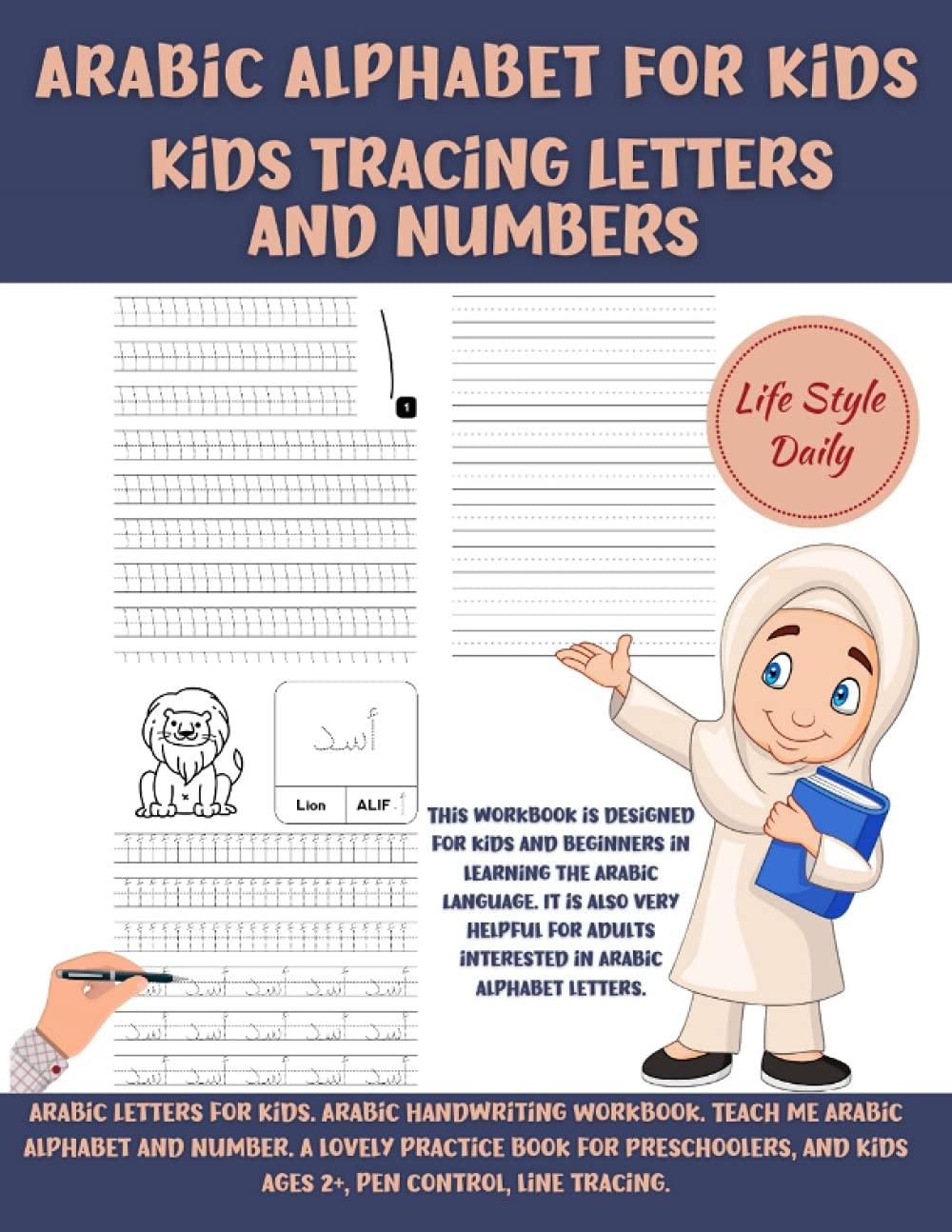 Arabic Alphabet For Kids Kids Tracing Letters And Numbers Arabic ...