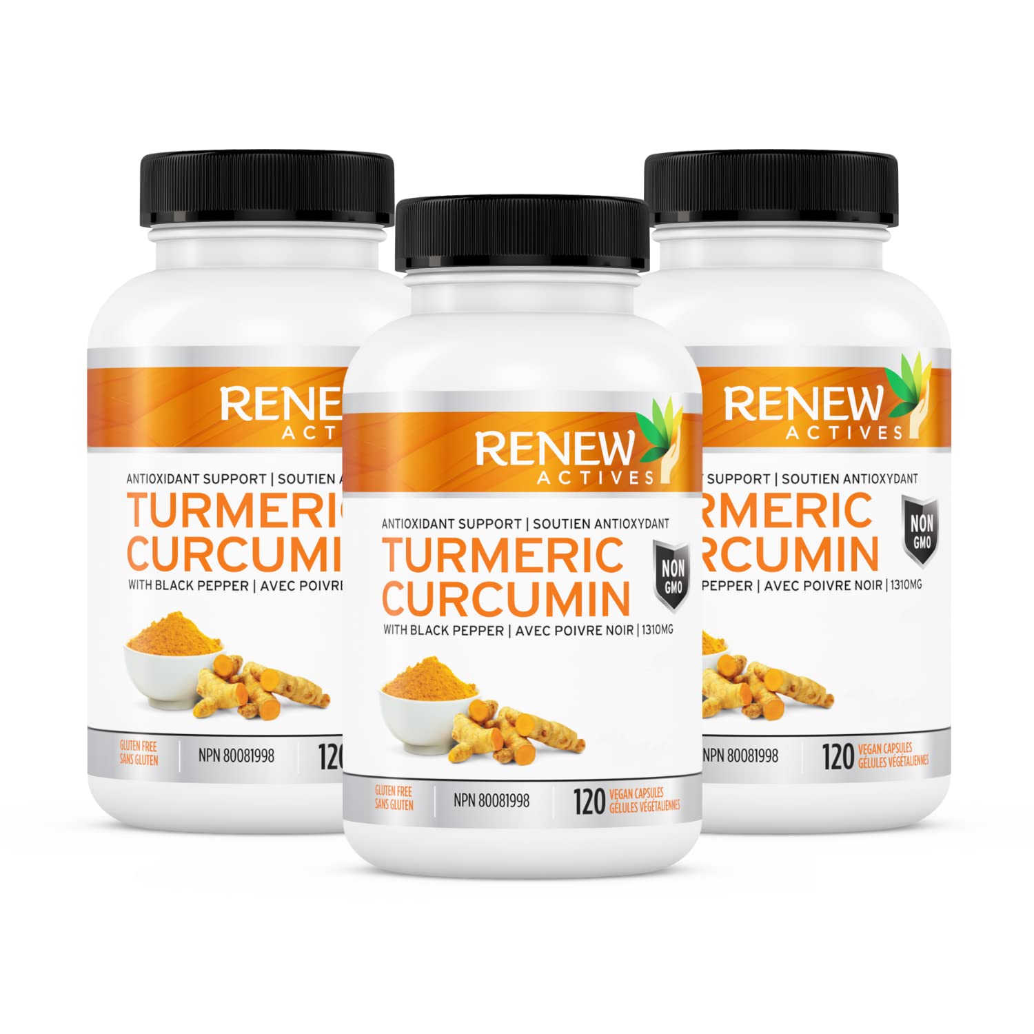 Renew Actives Turmeric Curcumin with Black Pepper - Enhances Digestive ...