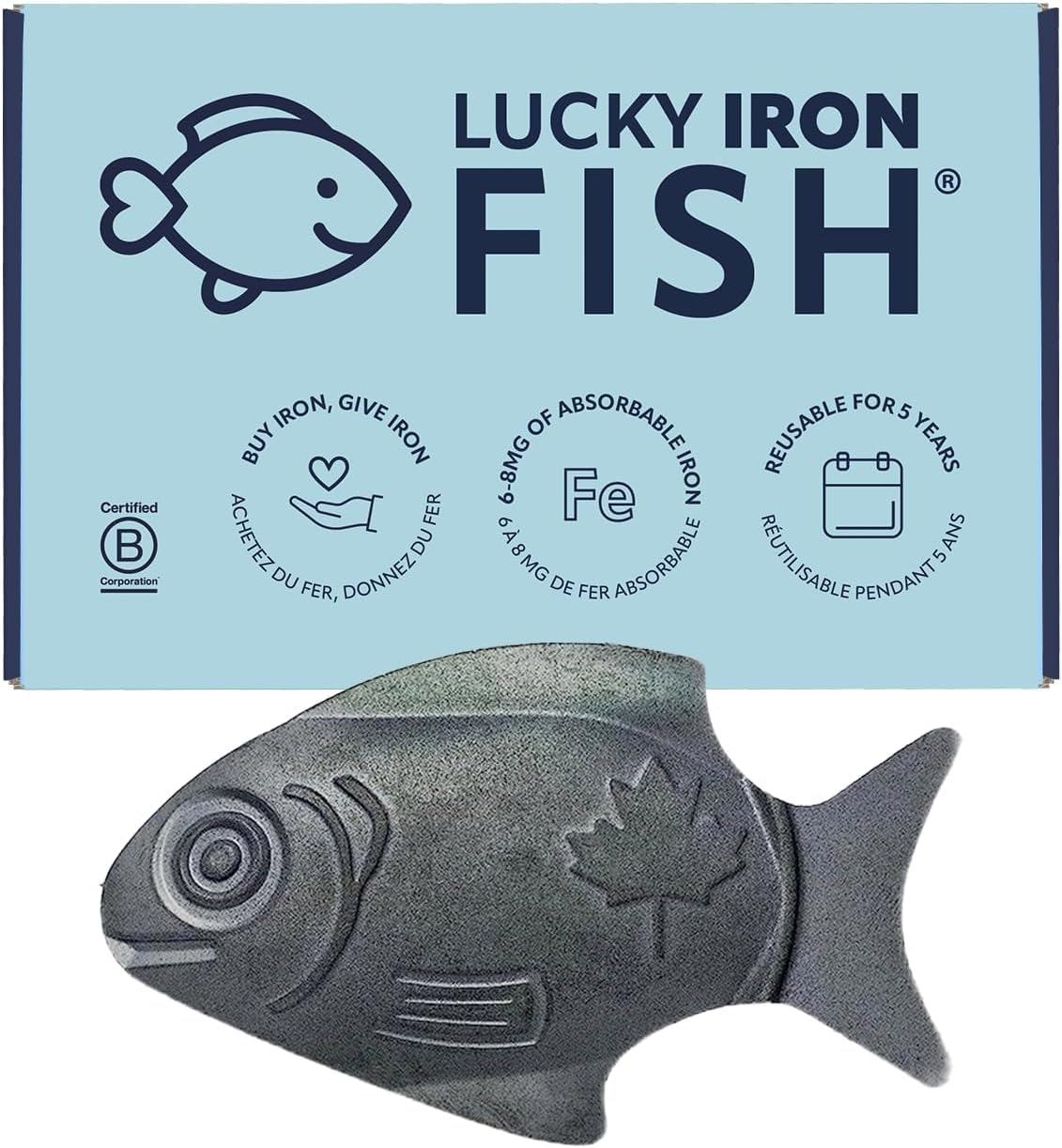 Le Lucky Iron Fish Ⓡ original ajoute du fer de haute qualité à vos ...